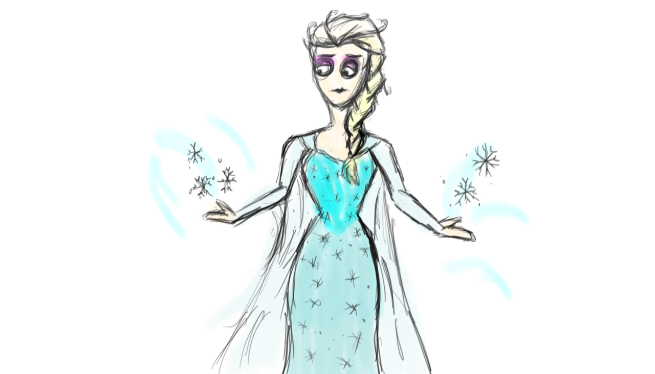 Princess Elsa , Tim Burton Style by haruwatson1234 on DeviantArt