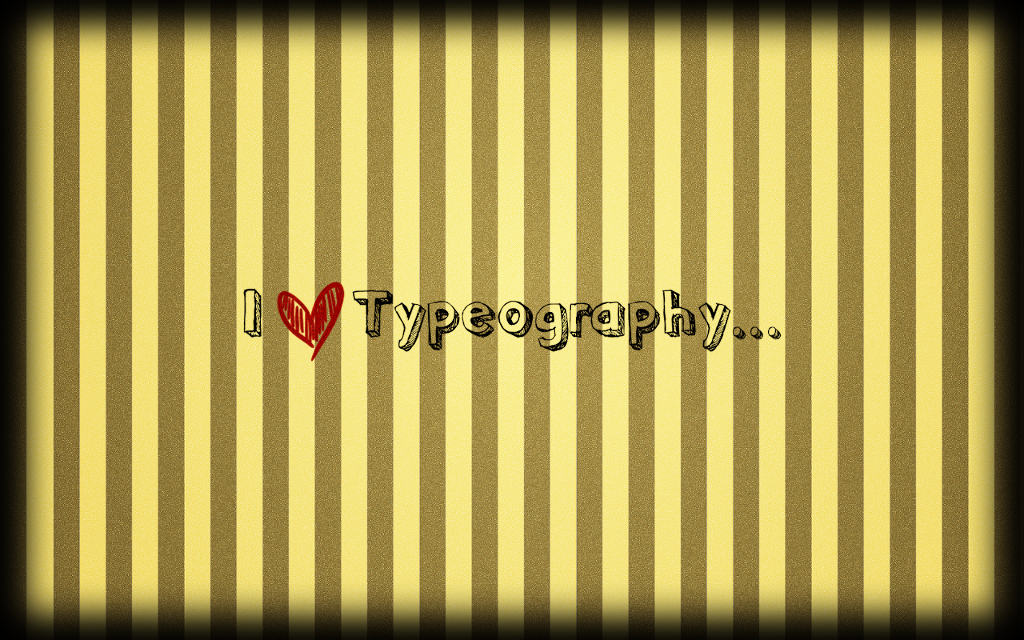 I love typo by Sploshuaproductions on DeviantArt