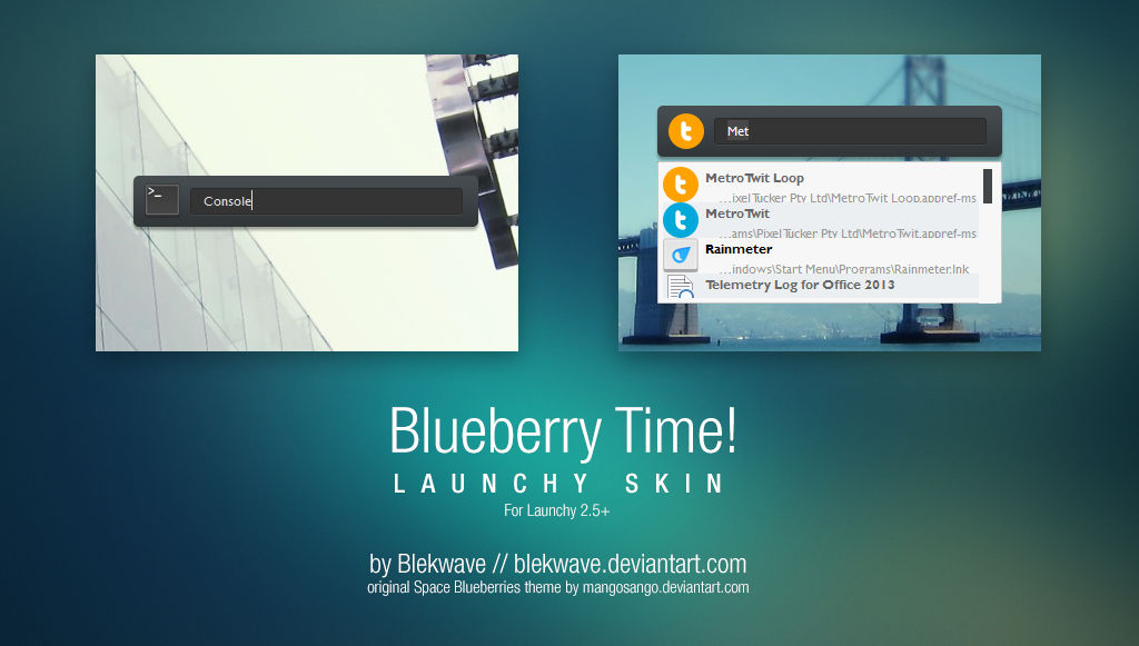 Blueberry Time! for Launchy by Blekwave on DeviantArt