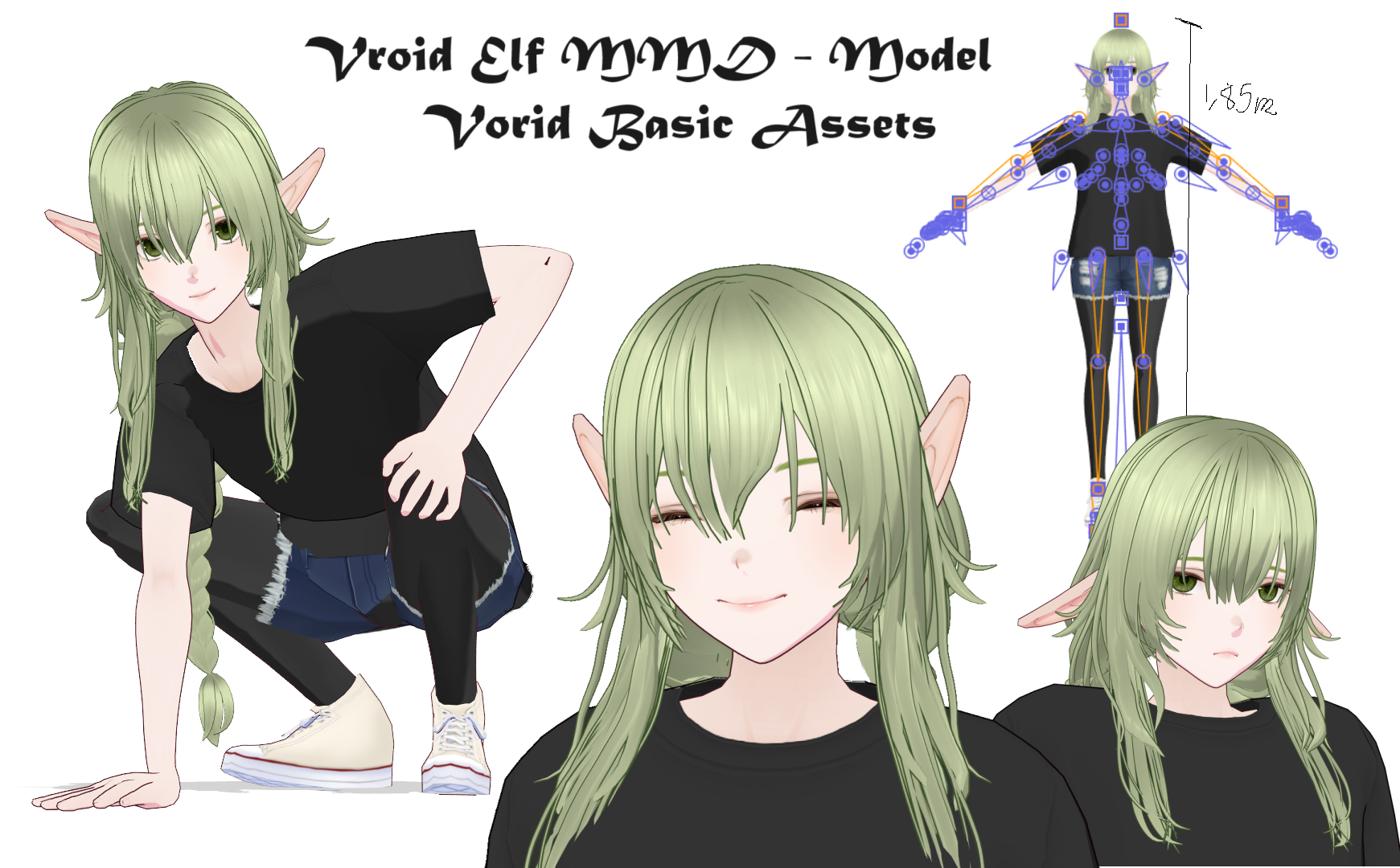 Vroid Elf MMD - Model DL by RetardismosColoquial on DeviantArt