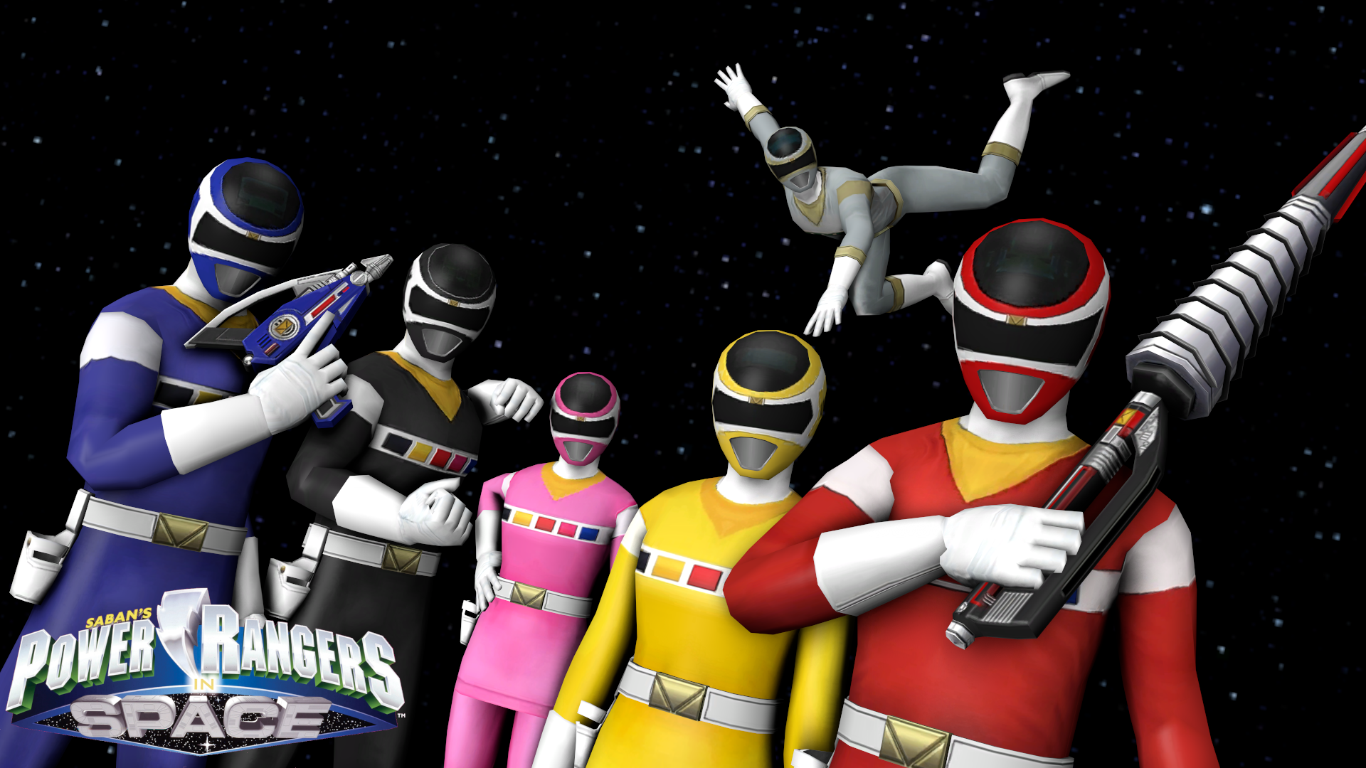 Power Rangers In Space Art