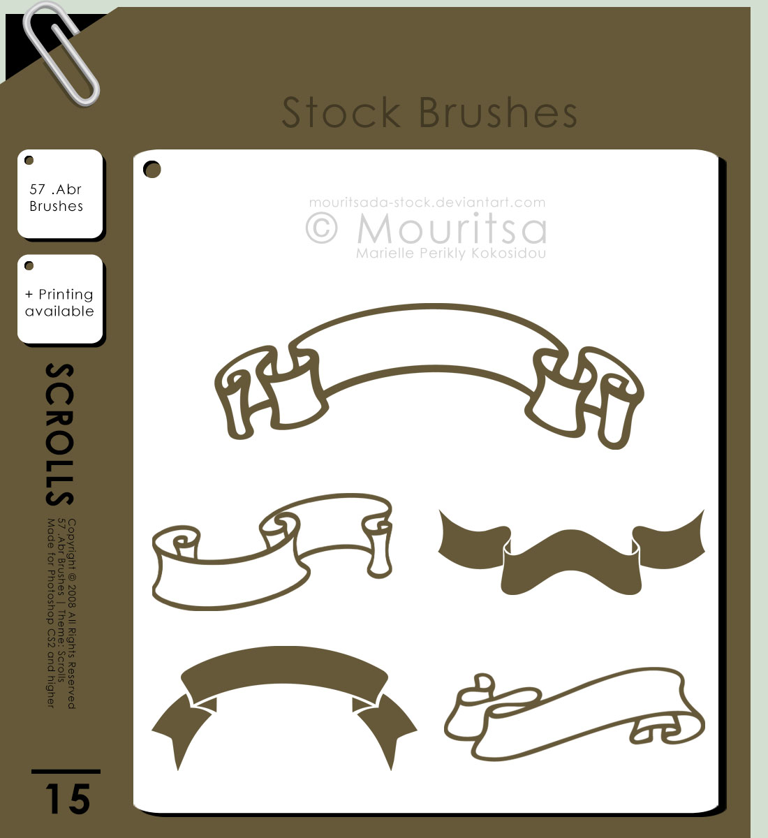 Scroll Decorative Photoshop Brushes