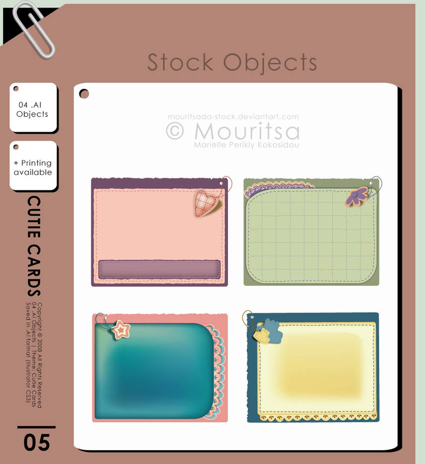 Object pack - Cutie Cards by iMouritsa on DeviantArt