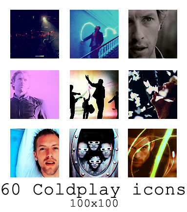 60 Coldplay icons - 100x100 by The-Shadowsea on DeviantArt