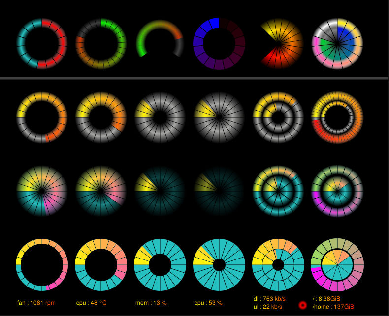 Rings Variations for conky by wlourf on DeviantArt