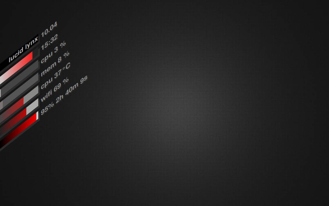 conky with bars and texts by wlourf on DeviantArt