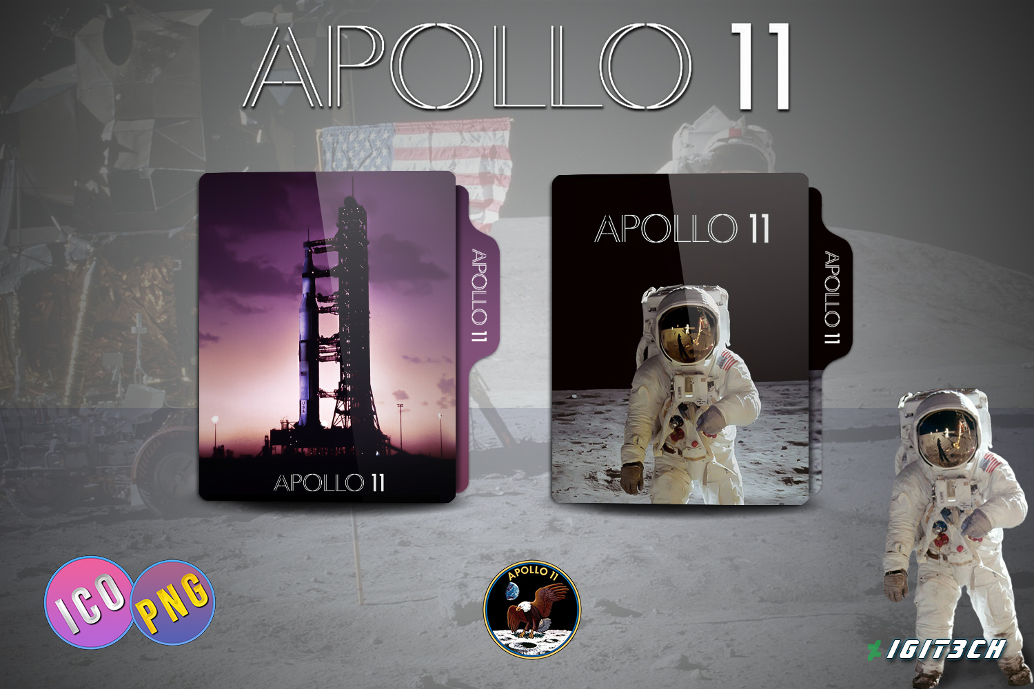 Apollo 11 Folder Icon By Igit3ch by igit3ch on DeviantArt