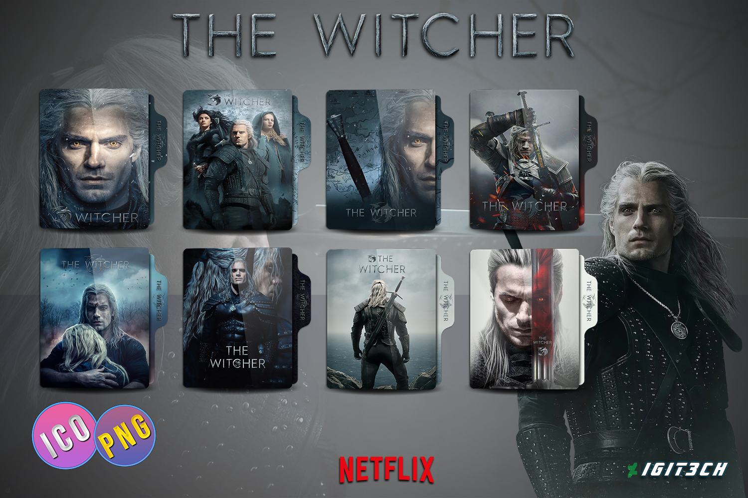 The Witcher folder icons by igit3ch on DeviantArt