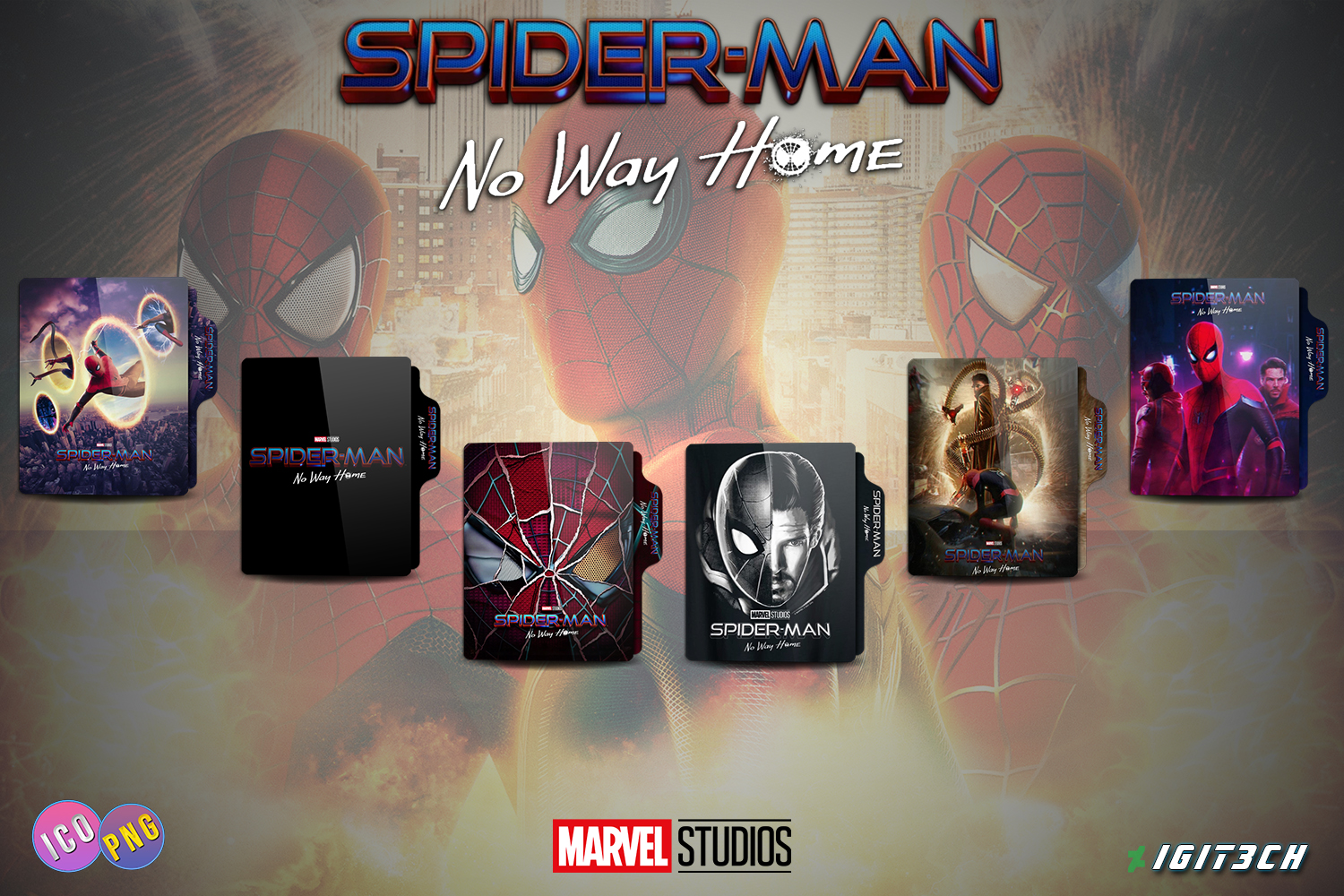 Spider-man No Way Home [Folder Icons] by igit3ch on DeviantArt