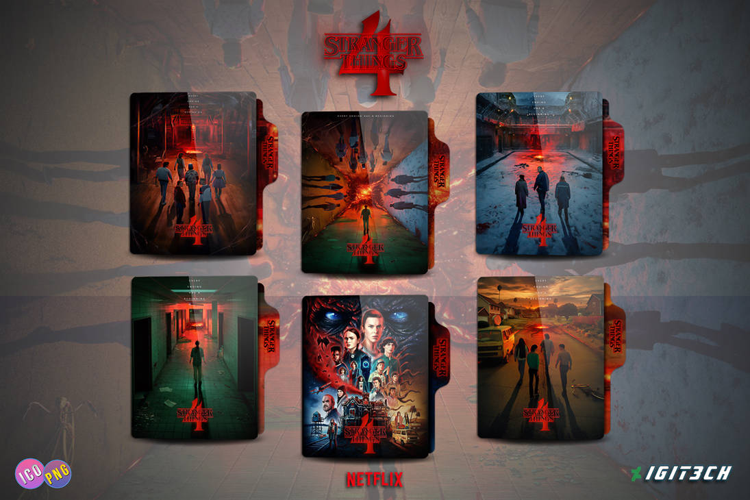 Stranger Things 4 [Folder Icons] by igit3ch on DeviantArt
