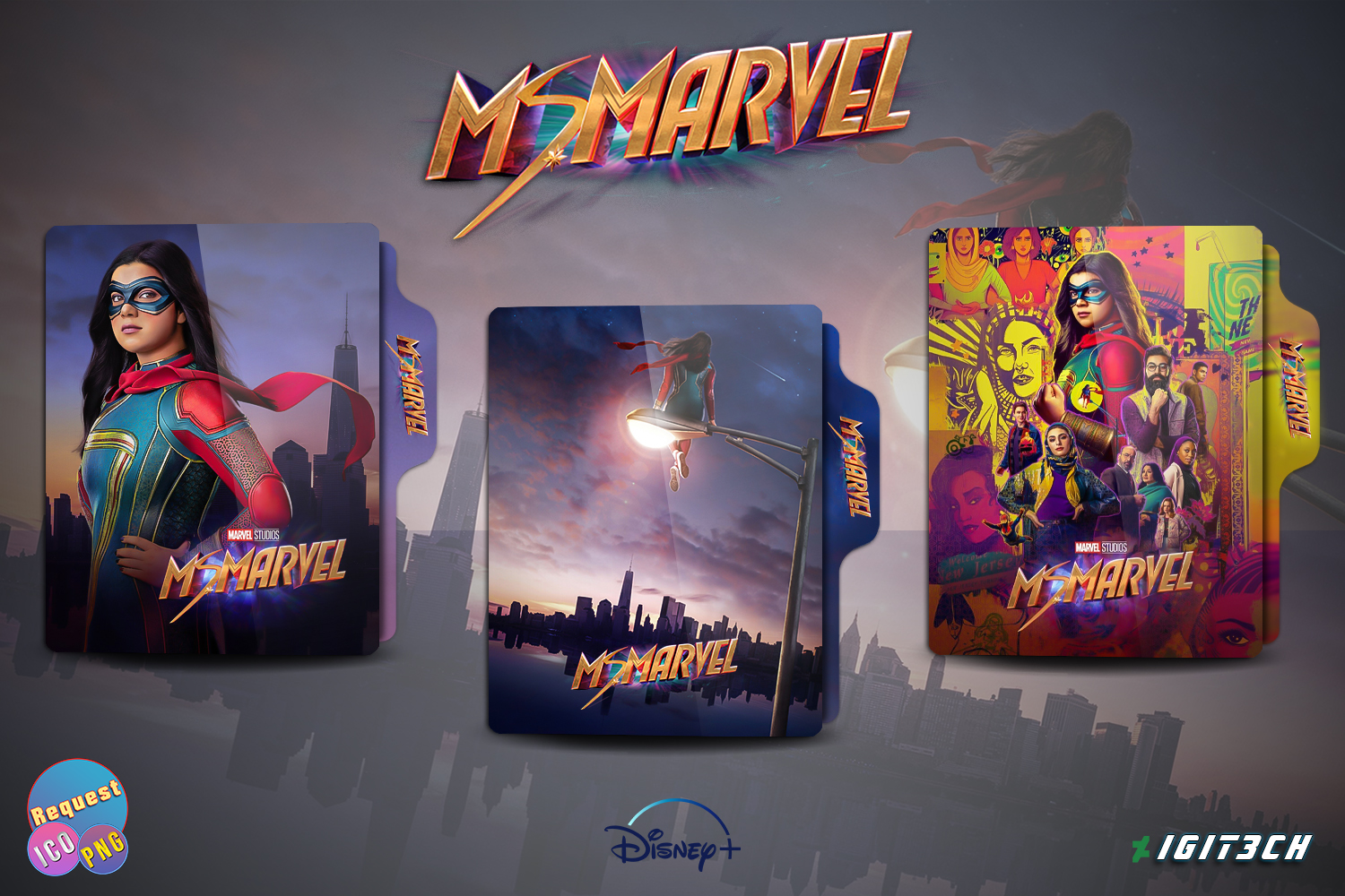 Miss Marvel [Folder Icons] by igit3ch on DeviantArt