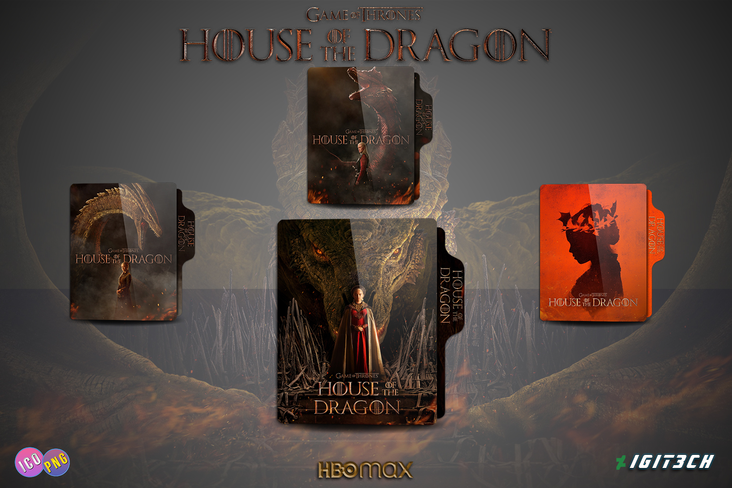 GOT House Of The Dragon [Folder Icons] Pt.2 by igit3ch on DeviantArt