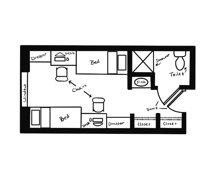 Dorm Room Layout by Kamanari on DeviantArt