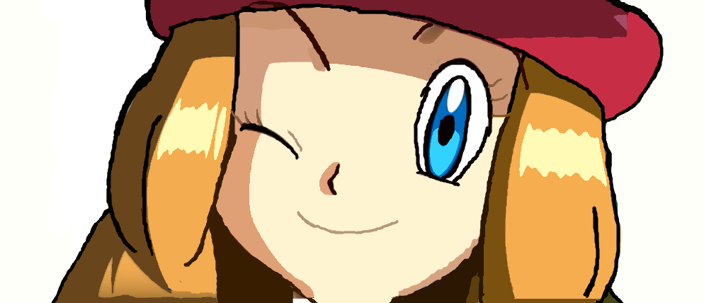 Pokemon: Serena Winking by RosealinaFan on DeviantArt
