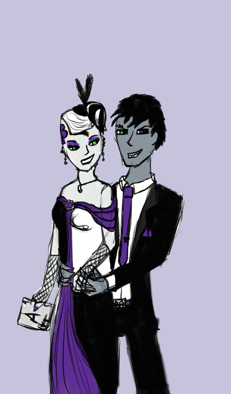Arkham Ballroom: Jester and Nightmare by Bat-teen29 on DeviantArt