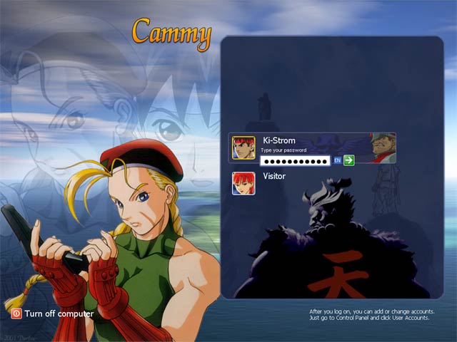 Cammy LogonUI for Windows XP by darthis on DeviantArt