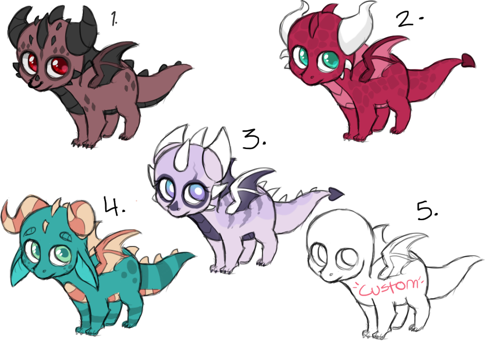 Dragon Adopts by JaneGumball on DeviantArt