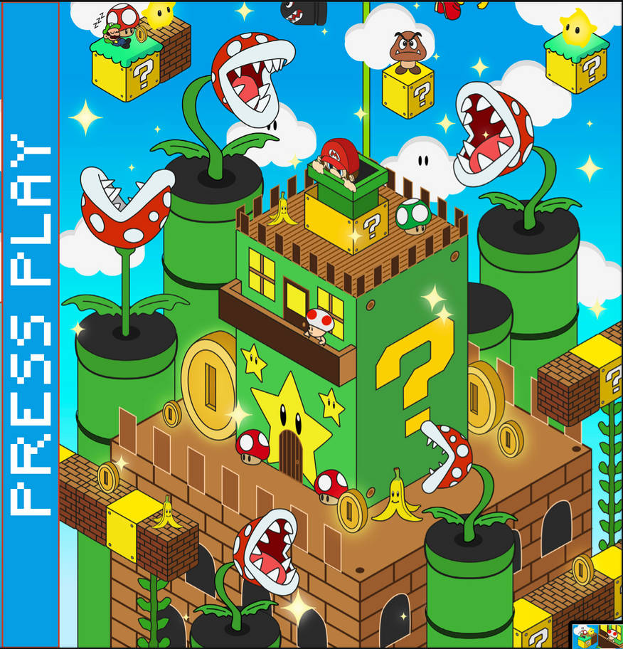 Super mario illustration poster by MariamsArtzone on DeviantArt