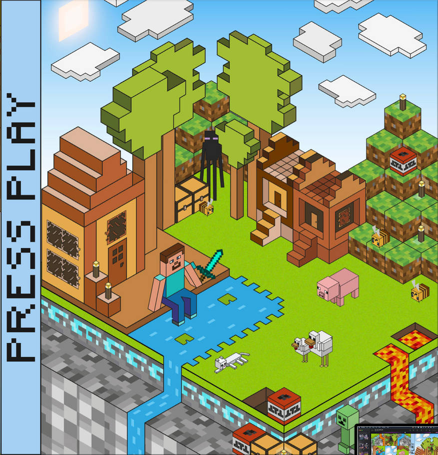 Minecraft Poster illustration by MariamsArtzone on DeviantArt