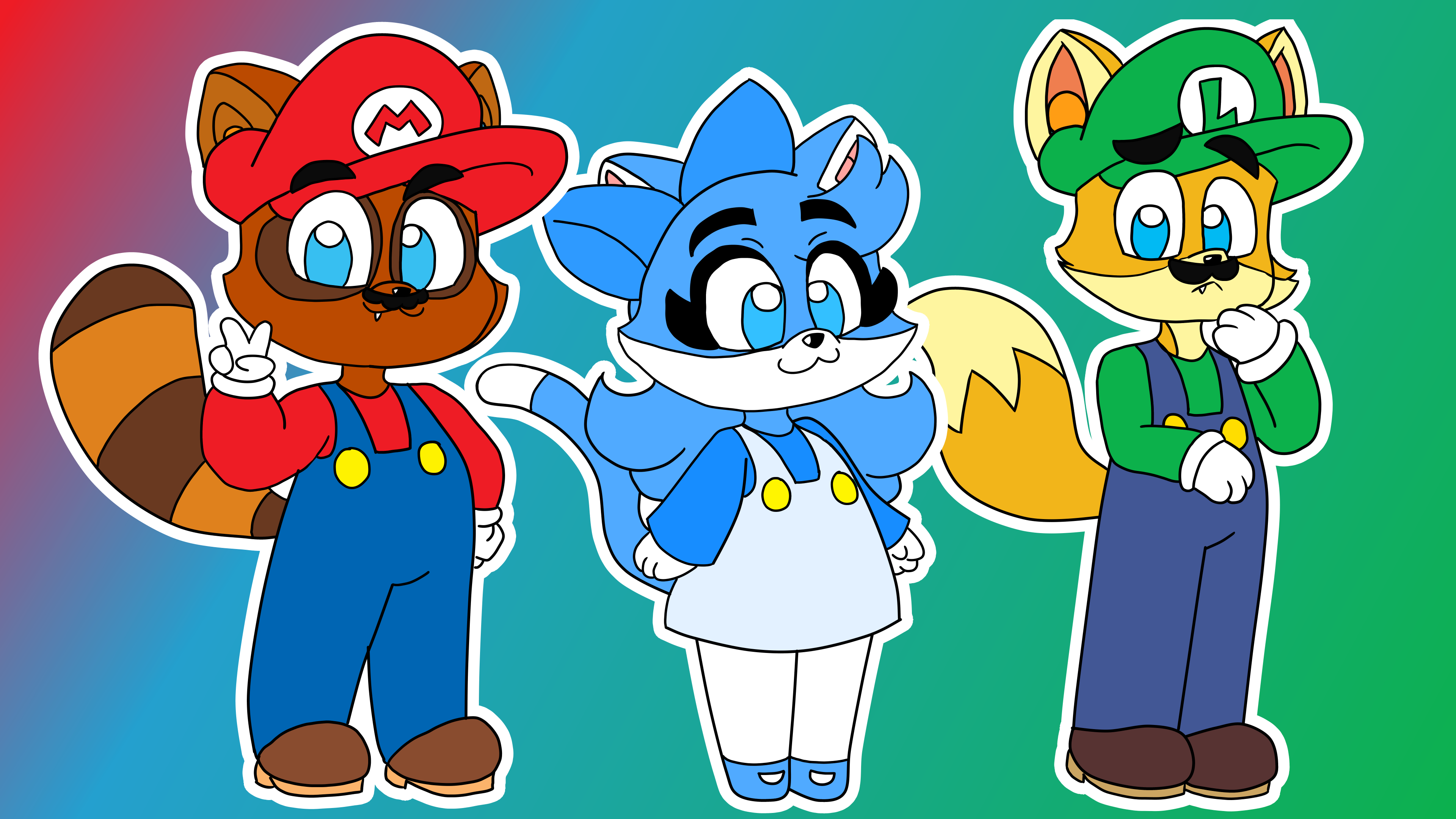 Furry Mario Bros + Rachel by NekoTJo3o on DeviantArt