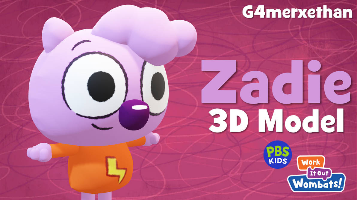 Work it Out Wombats! - Zadie 3D Model by yellowpen2009 on DeviantArt