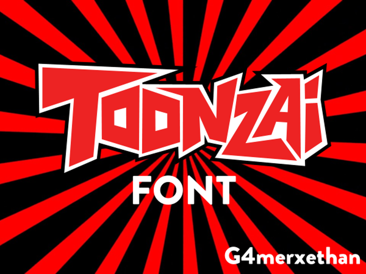Toonzai Font by yellowpen2009 on DeviantArt