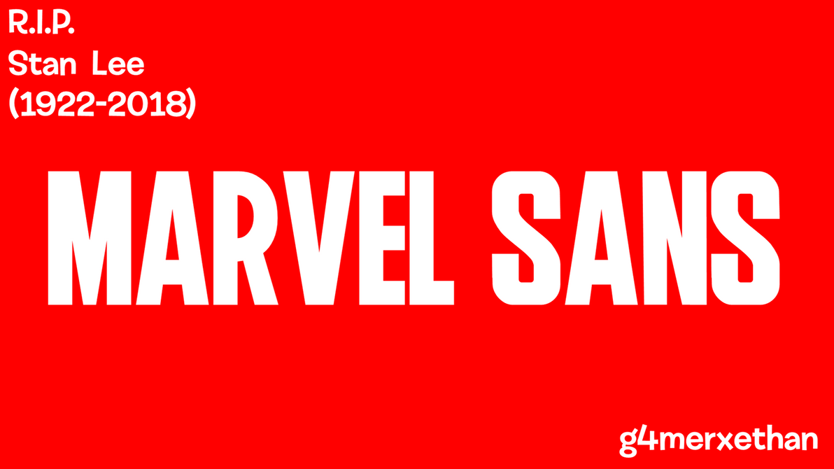 Marvel Sans by yellowpen2009 on DeviantArt