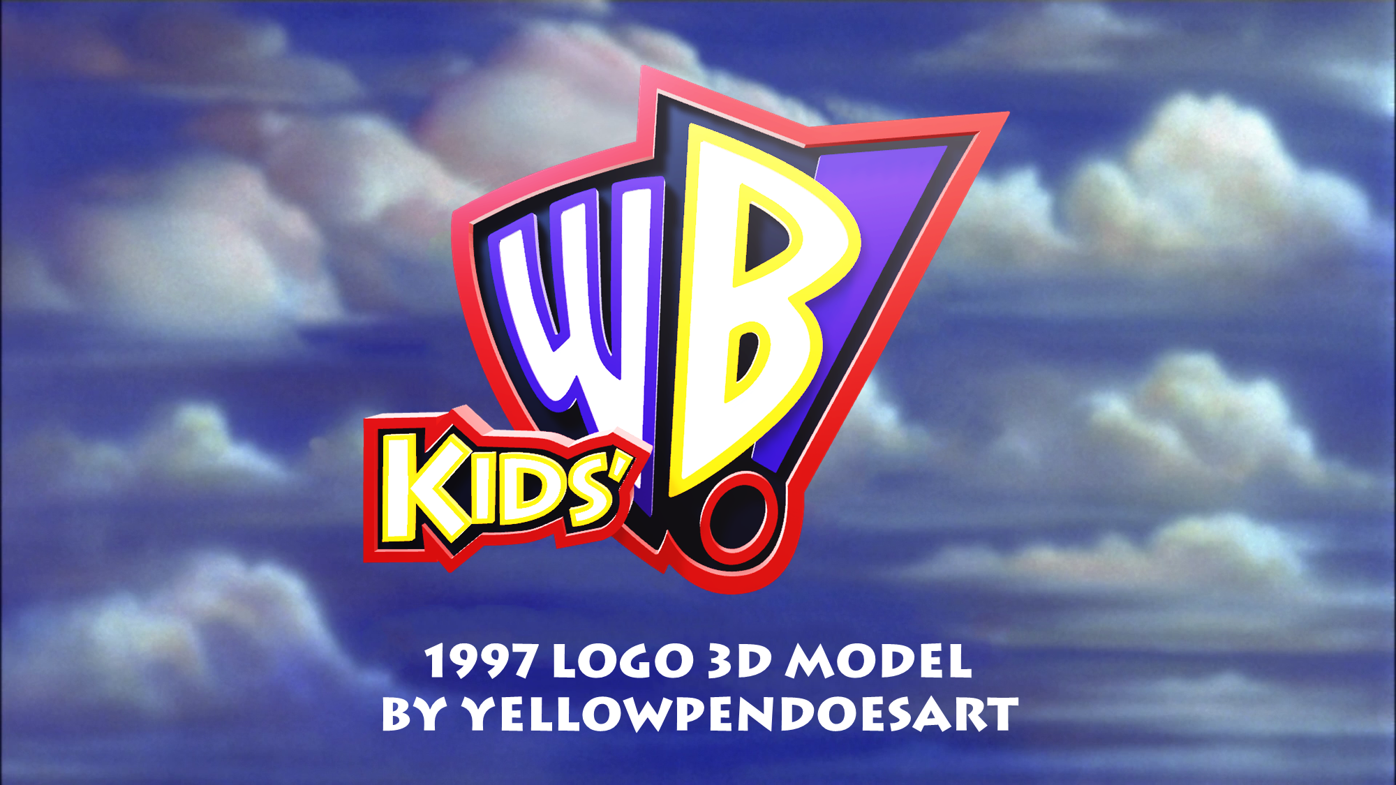 Kids' WB! 1997 Logo 3D Model by yellowpen2009 on DeviantArt