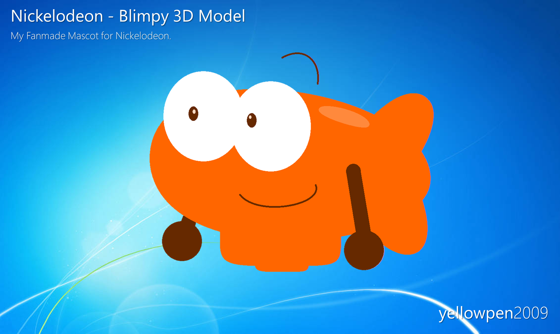 Nickelodeon - Blimpy 3D Model by yellowpen2009 on DeviantArt