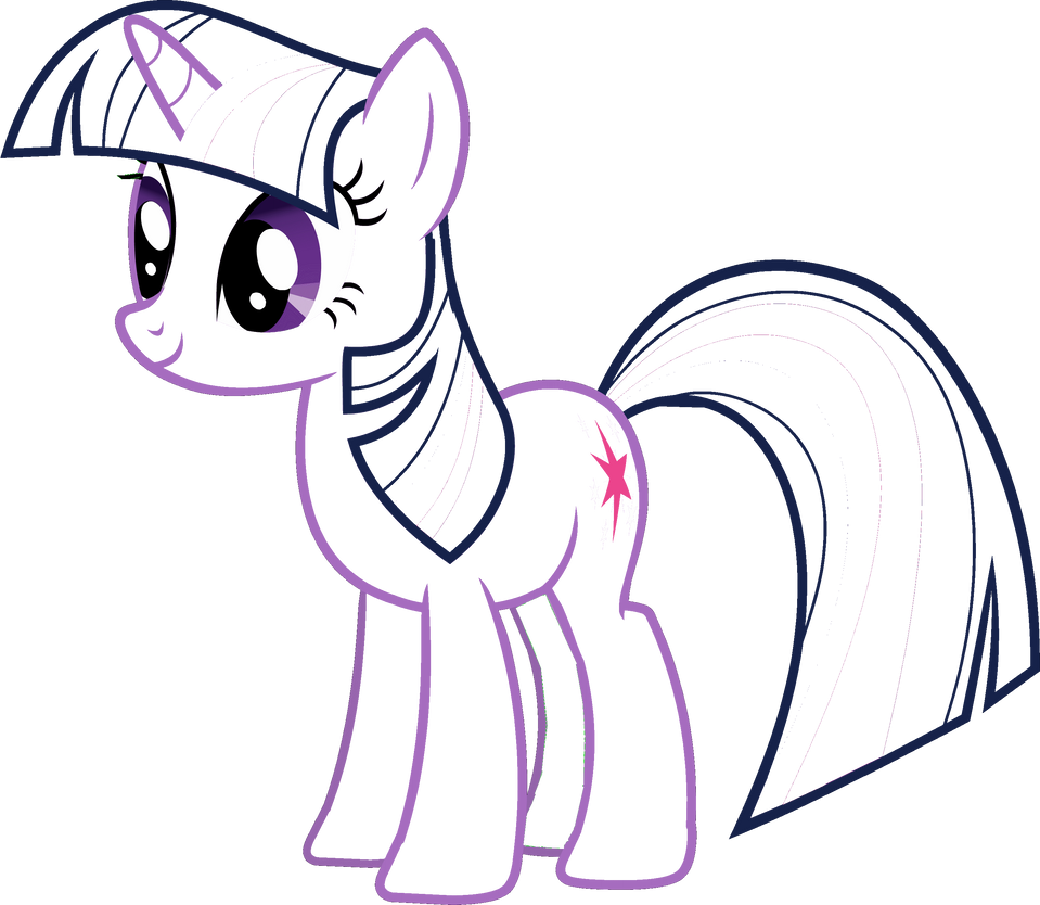 Twilight Sparkle's Outline by Edgeworth87 on DeviantArt
