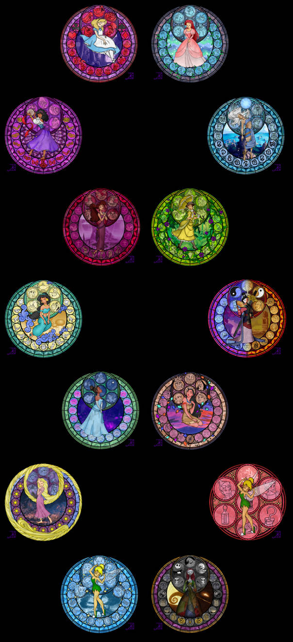 Disney Princess Stained Glass Wallpapers by Akili-Amethyst on DeviantArt