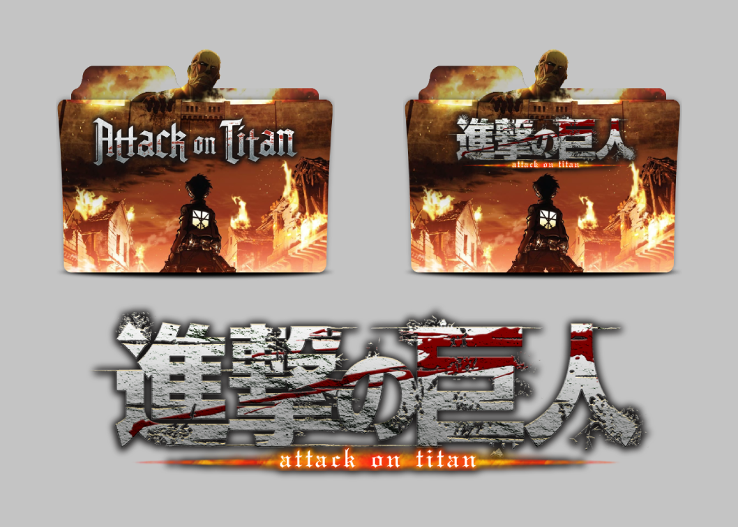 Attack on Titan Folder Icons by iasonnn by iasonnn on DeviantArt