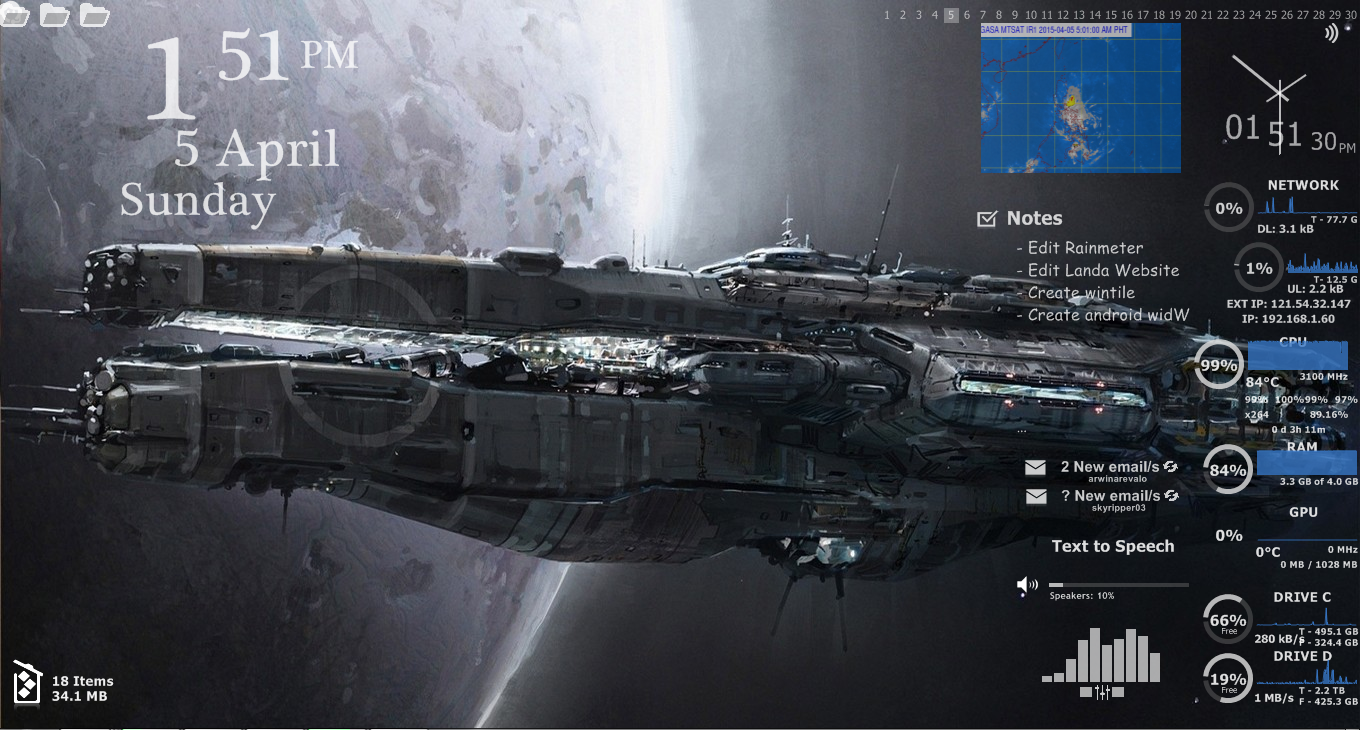Rainmeter by skyripper03 by skyripper03 on DeviantArt