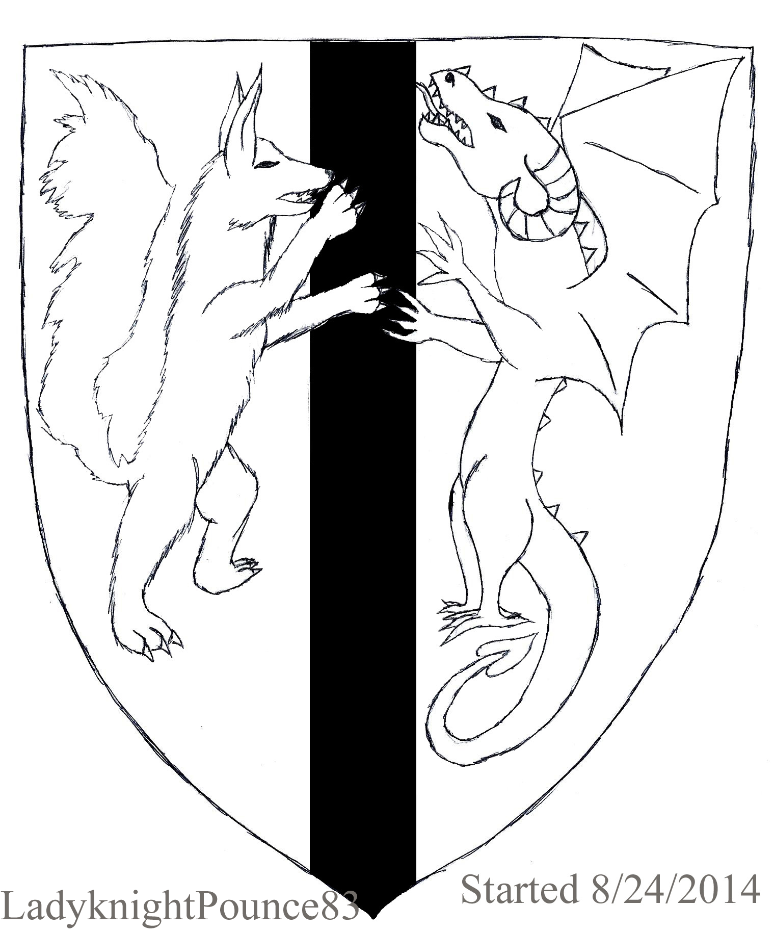 Heraldry wip by LadyKnightPounce83 on DeviantArt