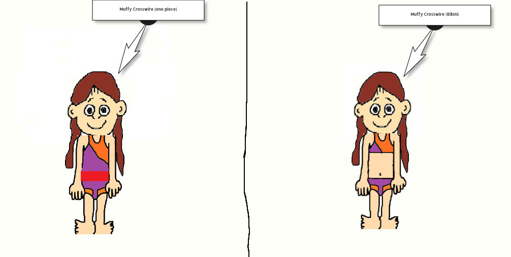 Muffy crosswire swimsuit compison by Pudihan98 on DeviantArt