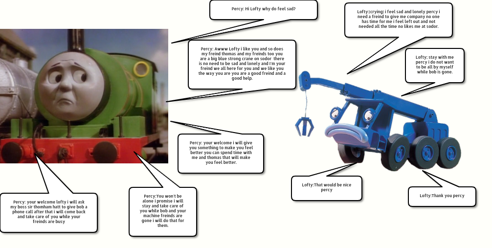 Percy comforts lofty. by Pudihan98 on DeviantArt