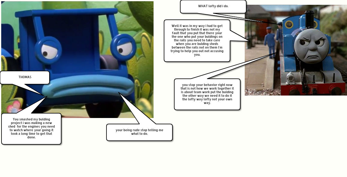 Lofty Accuses Thomas for no reason. by Pudihan98 on DeviantArt