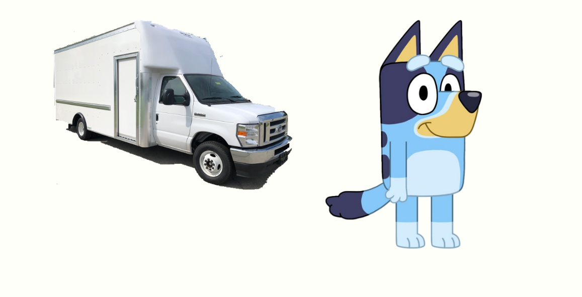 Bluey's work truck by Pudihan98 on DeviantArt