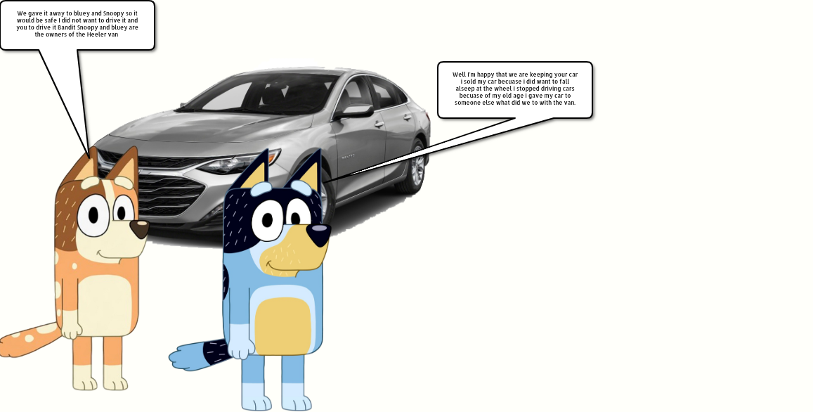Bandit and chilli gave away their two cars. by Pudihan98 on DeviantArt