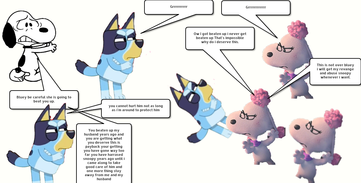 Bluey defeats fifi by Pudihan98 on DeviantArt