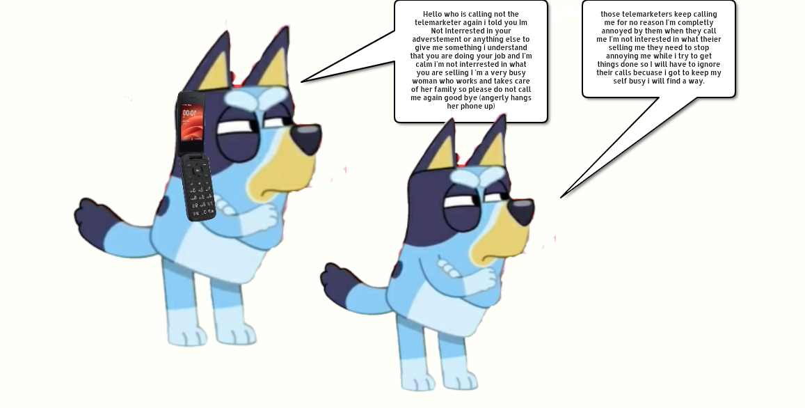 Bluey gets annoyed by Pudihan98 on DeviantArt