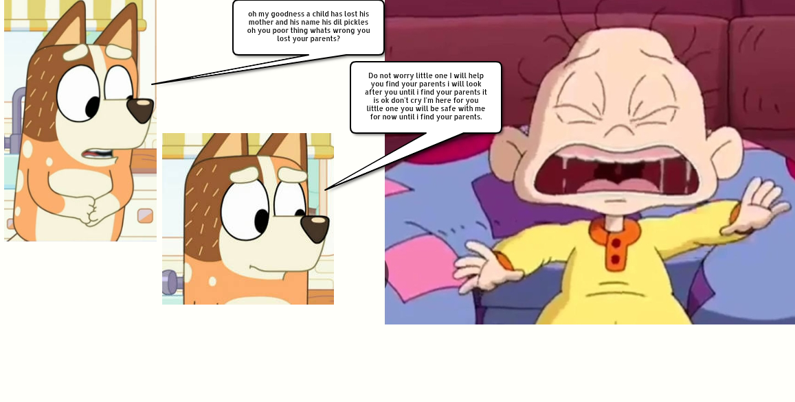 Chilli Heeler rescues Dill Pickles by Pudihan98 on DeviantArt