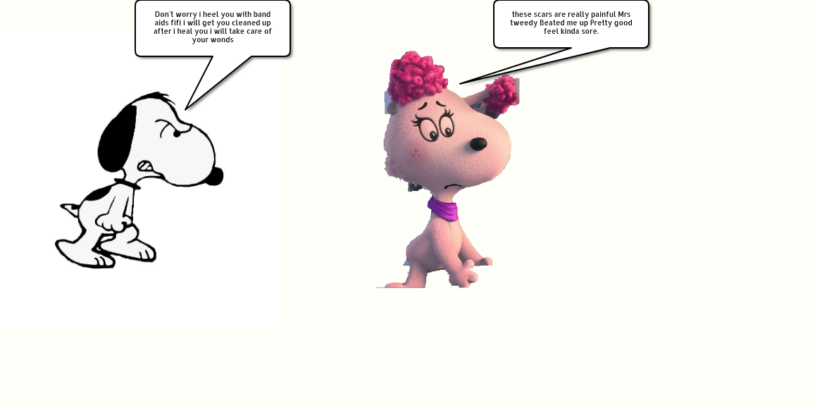 Snoopy heals fifi. by Pudihan98 on DeviantArt