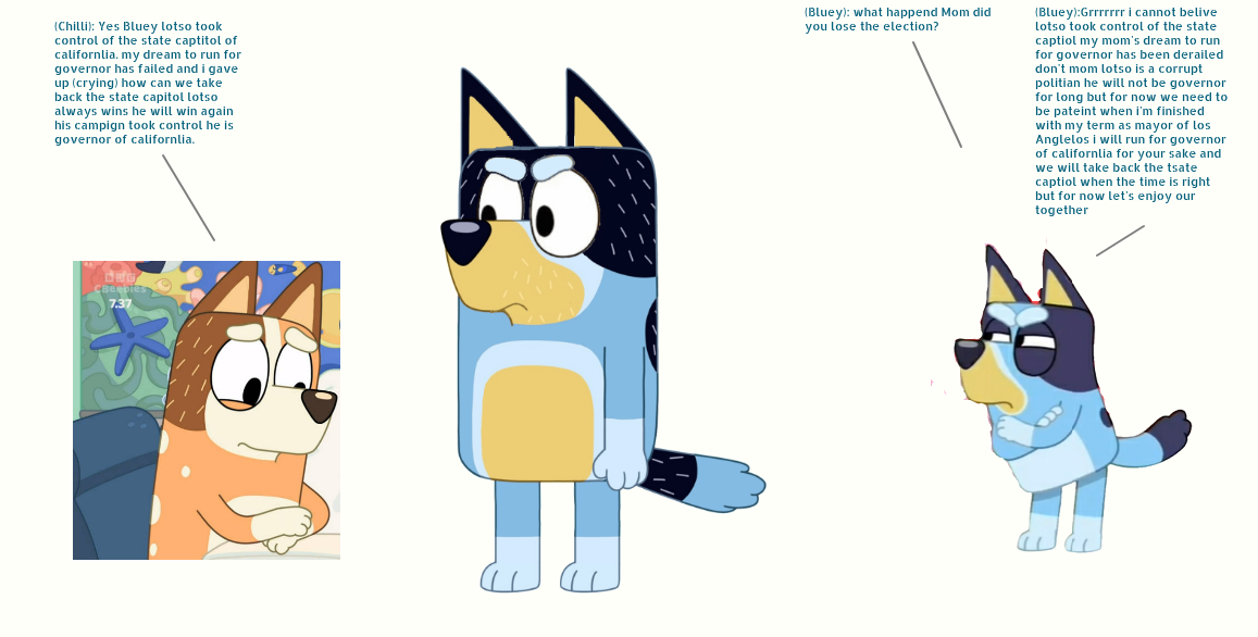 Bluey Reacts to her mom losing the election. by Pudihan98 on DeviantArt