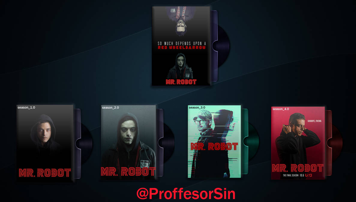 Mr Robot folder icon 1 to 4 and main by ProffesorSin on DeviantArt