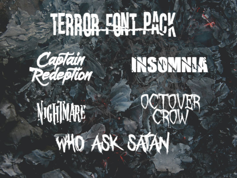 Terror Font Pack by vxcky on DeviantArt