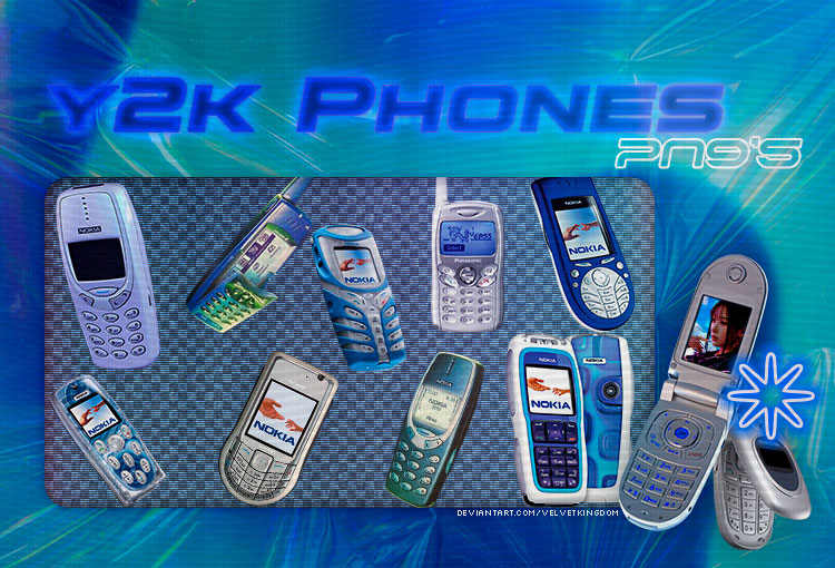 Y2k Phones PNG PACK by VelvetKingdom on DeviantArt
