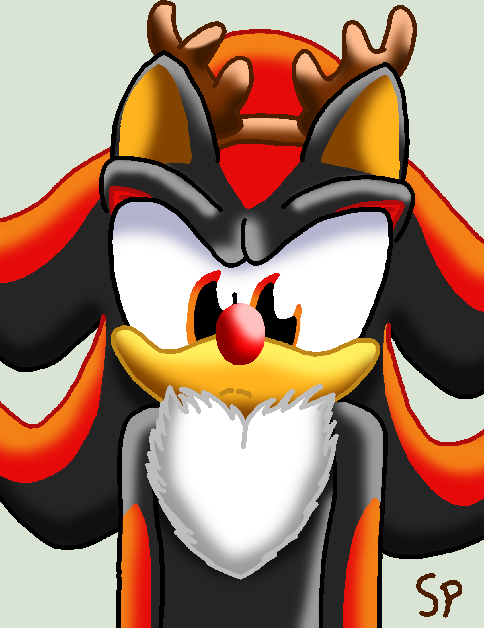 Shadow the red nosed hedgehog by SnowpointArt on DeviantArt