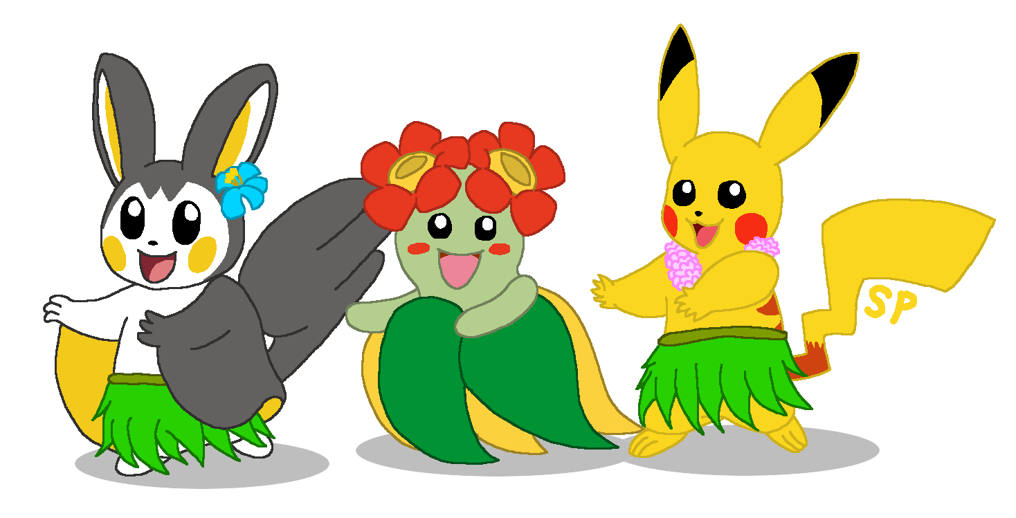 Hula dancing Pokemon by SnowpointArt on DeviantArt
