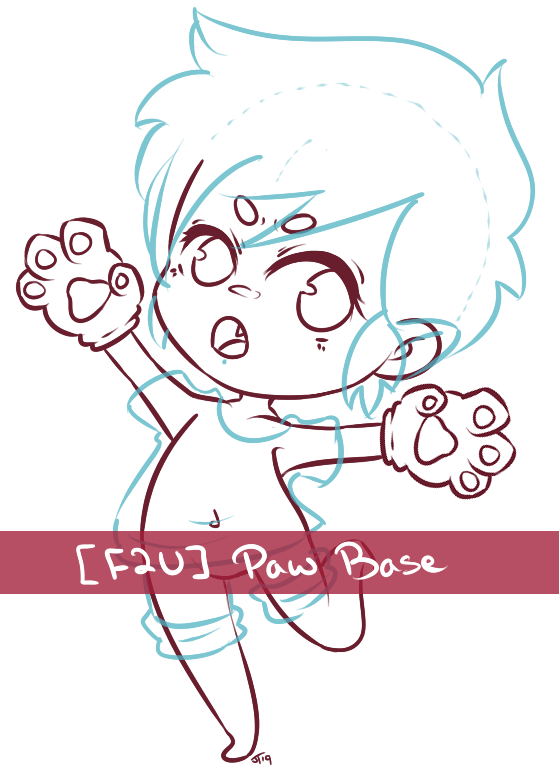[F2U] Paw Base by Elvaneyl on DeviantArt